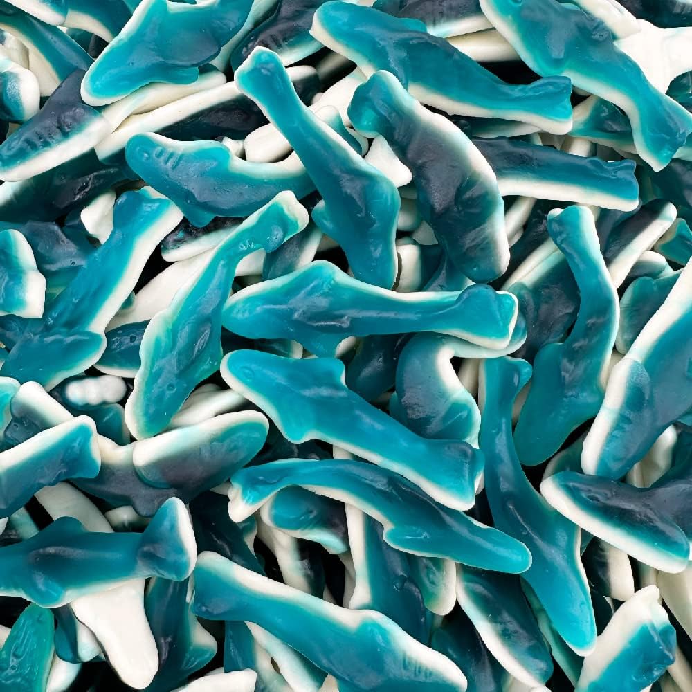 Blue Sharks Gummy Candy |2-Pound Bag | Made with Real Fruit Juice ...